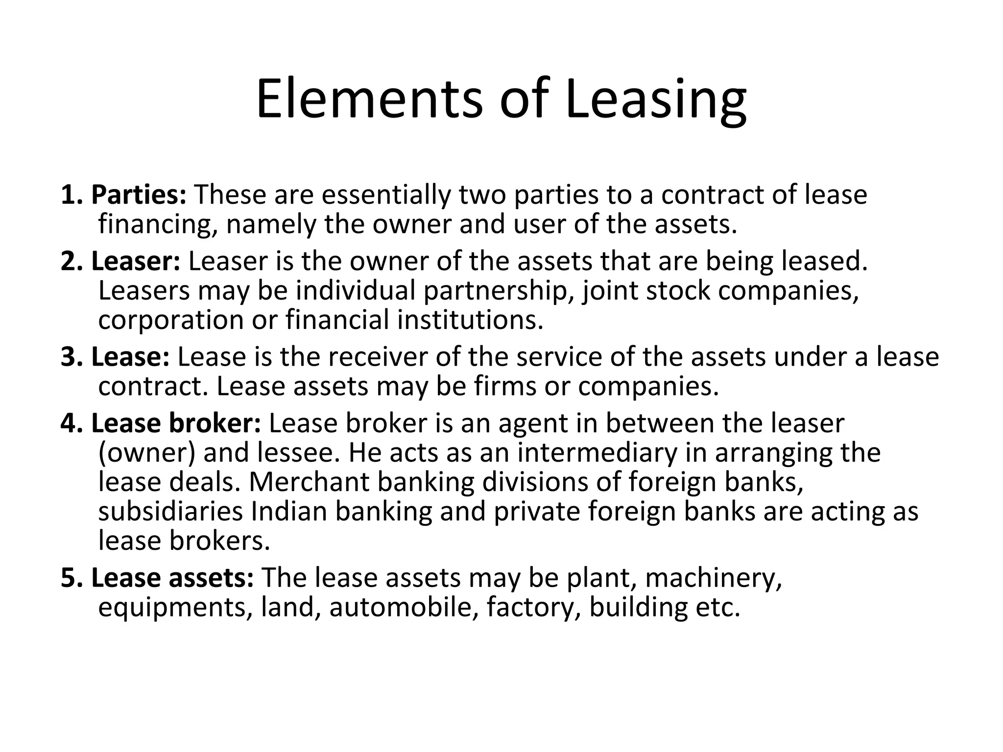 Leasing | PPT