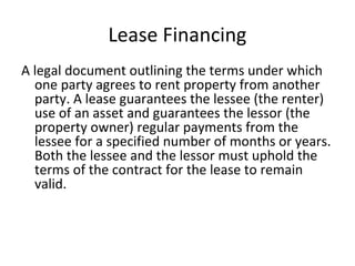 Leasing | PPT