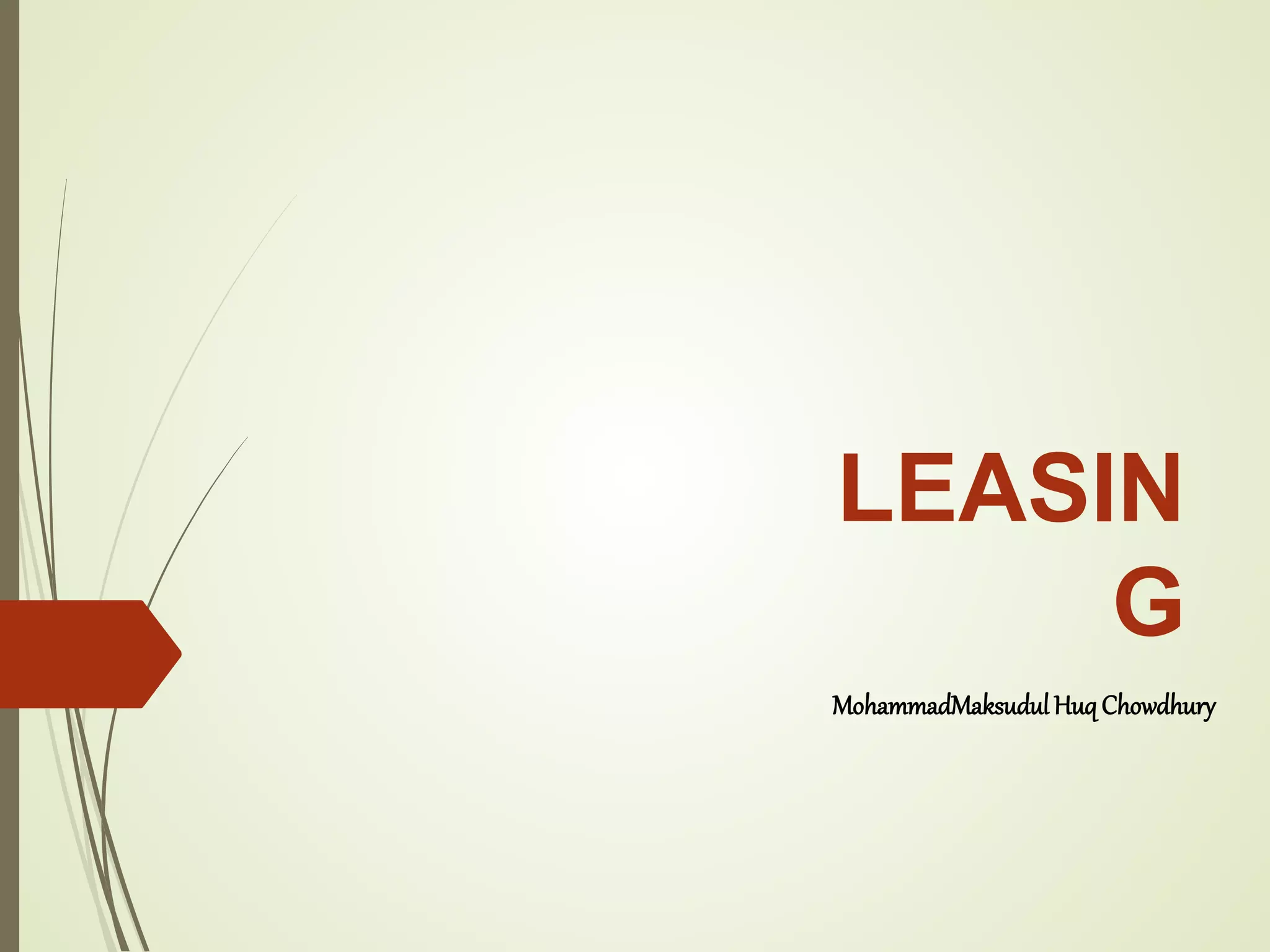 Leasing | PPTX