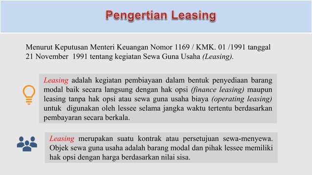 Leasing - Pendanaan Jangka Menengah | PPTX
