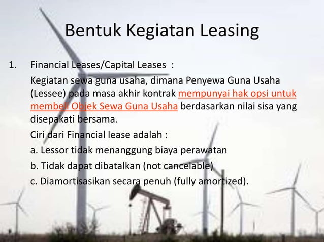 Leasing untuk mangajar bank dan lembaga keuangan.ppt