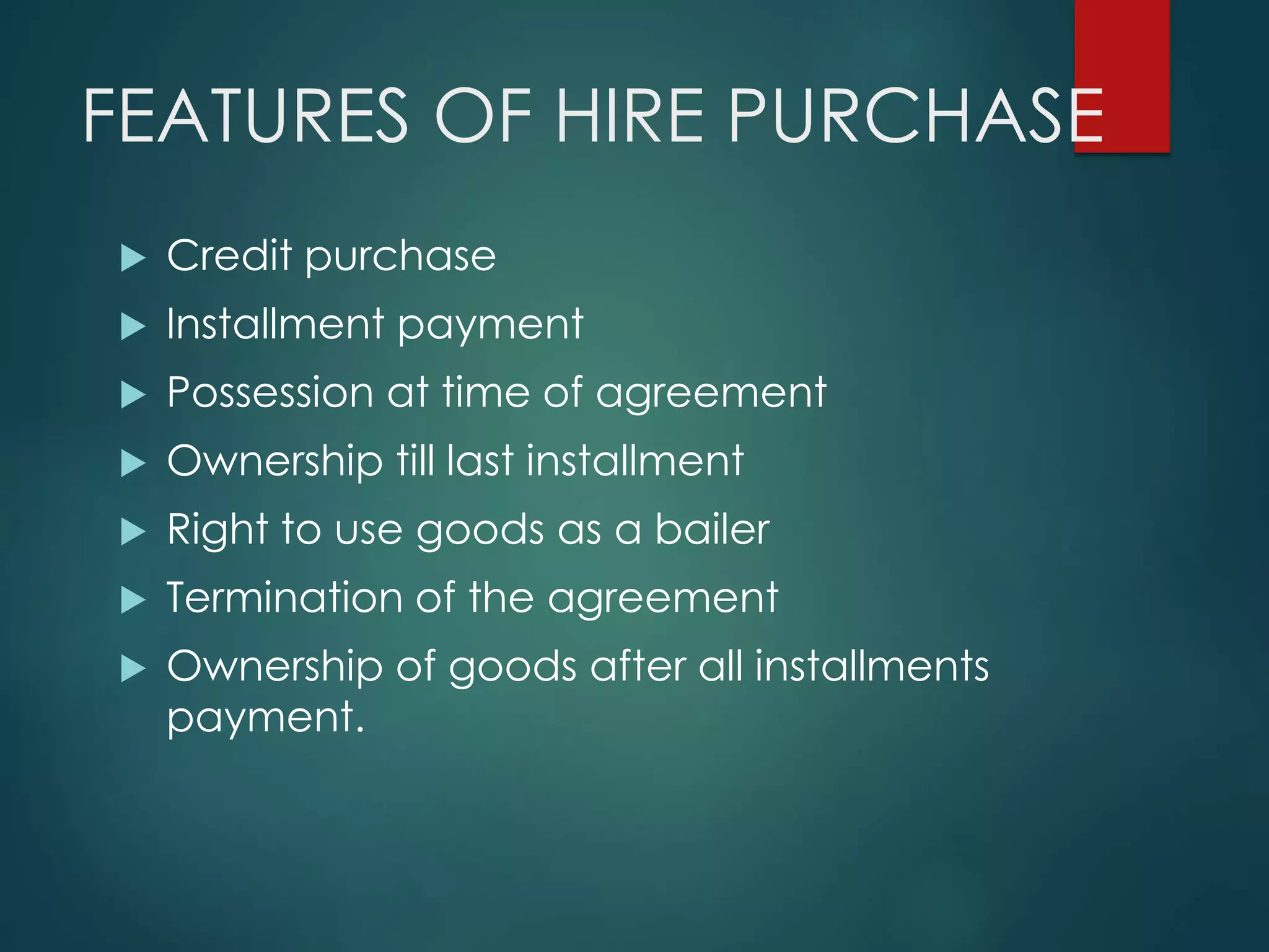 Leasing and hire purchase | PPTX