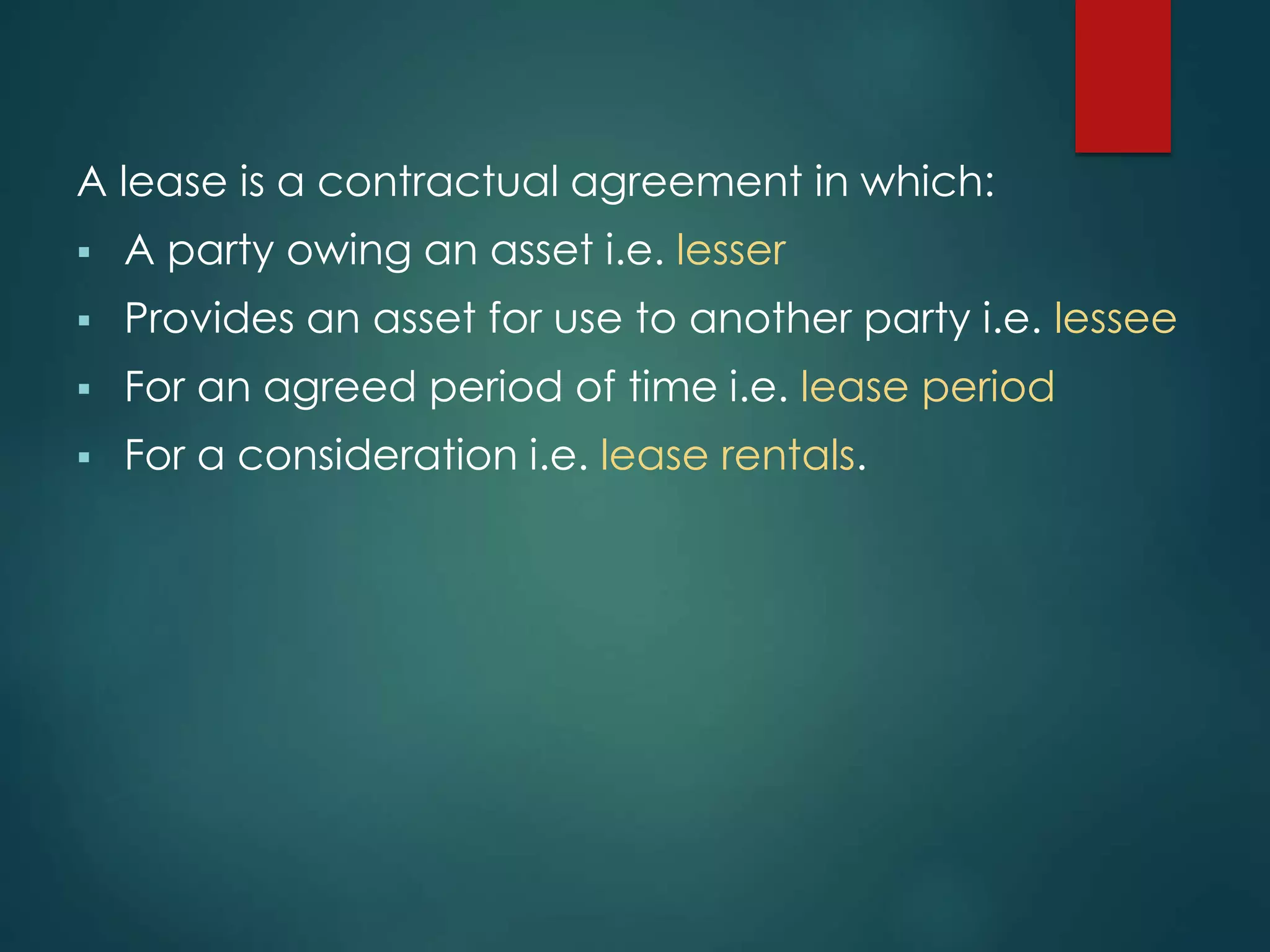 Leasing and hire purchase | PPTX