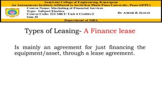 Leasing and Hire Purchase | PPTX