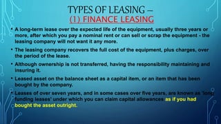 Leasing & Hire purchase | PPTX