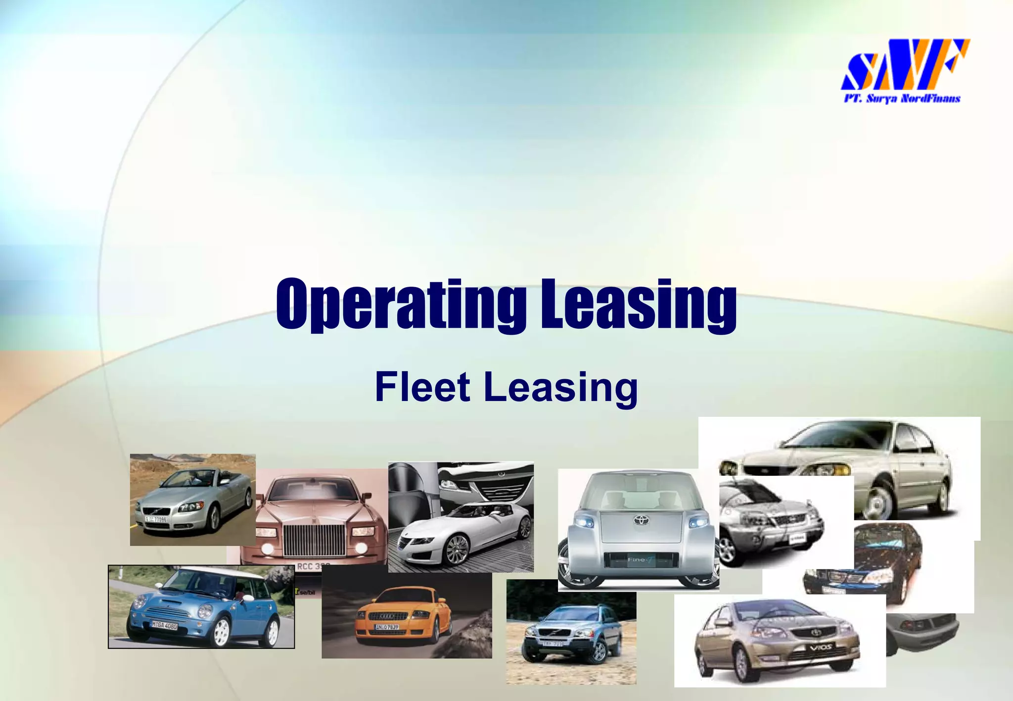 Leasing Presentation | PDF | Automotive Industry | Industries