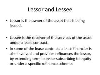 Leasing–regulatory framework | PPTX