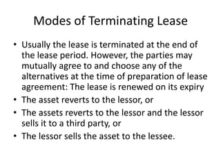 Leasing–regulatory framework | PPTX