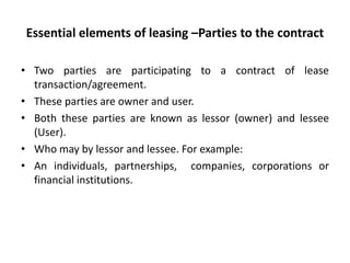 Leasing – regulatory framework | PPTX | Real Estate Renting and Leasing ...