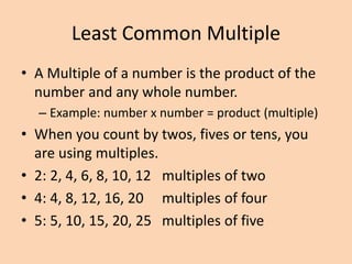 Least common multiple | PPT