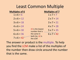 Least common multiple | PPT