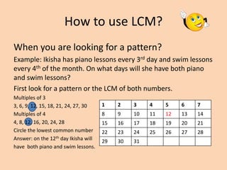 Least common multiple | PPTX