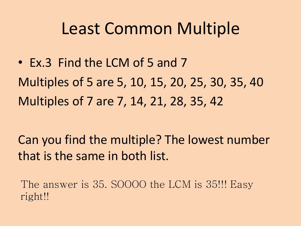 Least common multiple