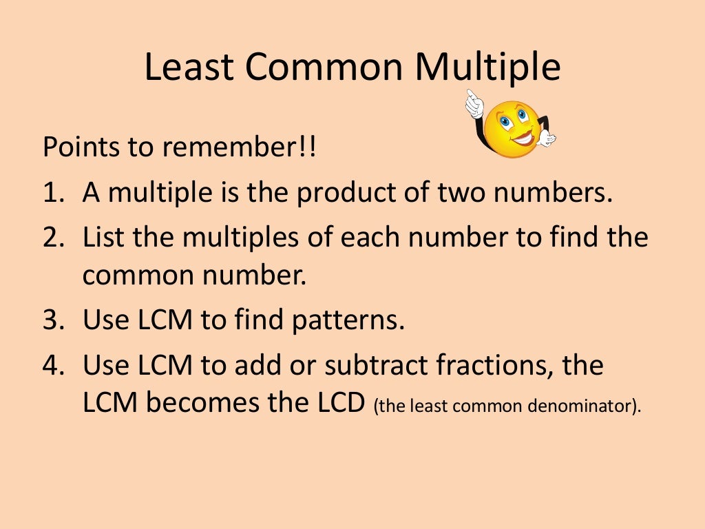 Least common multiple