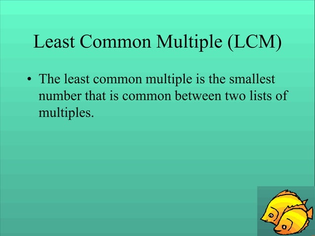 Least Common Multiple ppt least-common-multiple-ppt