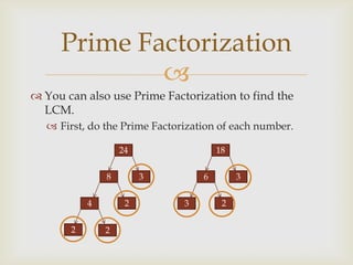Least common multiple (lcm) & greatest | PPTX
