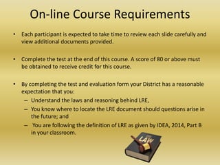 Least Restrictive Environment Examples