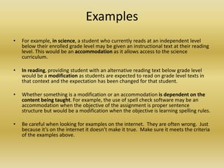 Least Restrictive Environment Examples