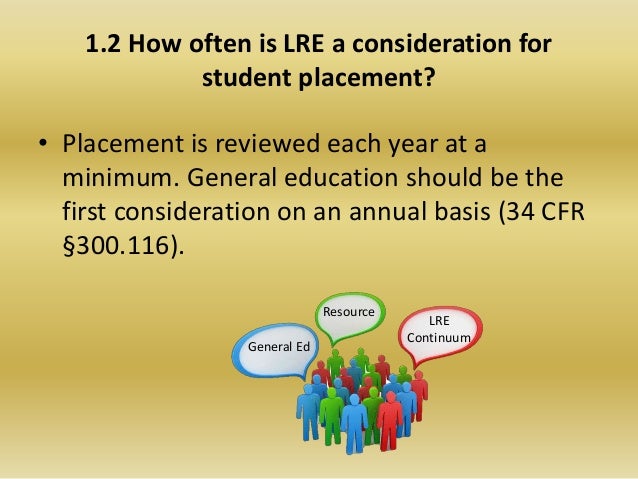 Least Restrictive Environment Continuum