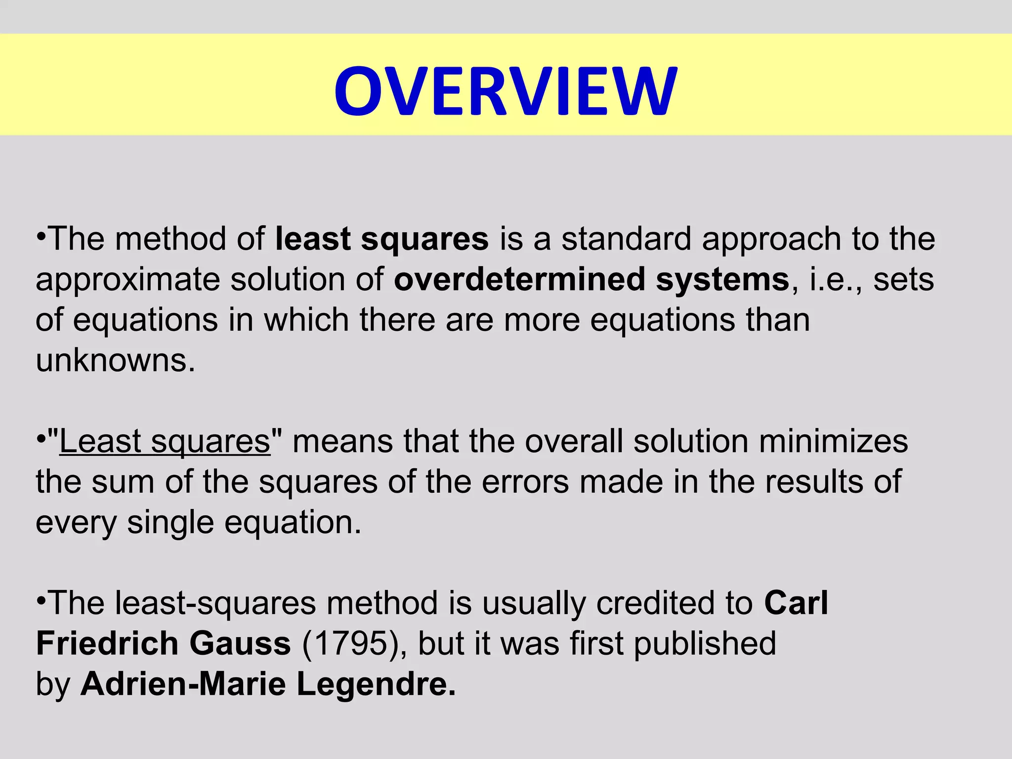 Least square method | PPT