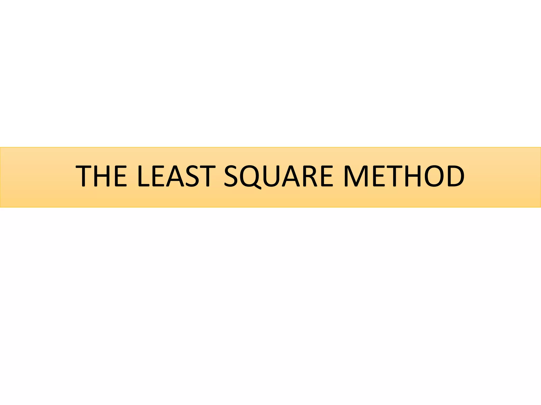 Least square method | PPTX