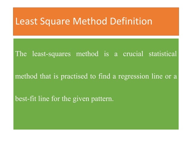 Least square method | PPTX