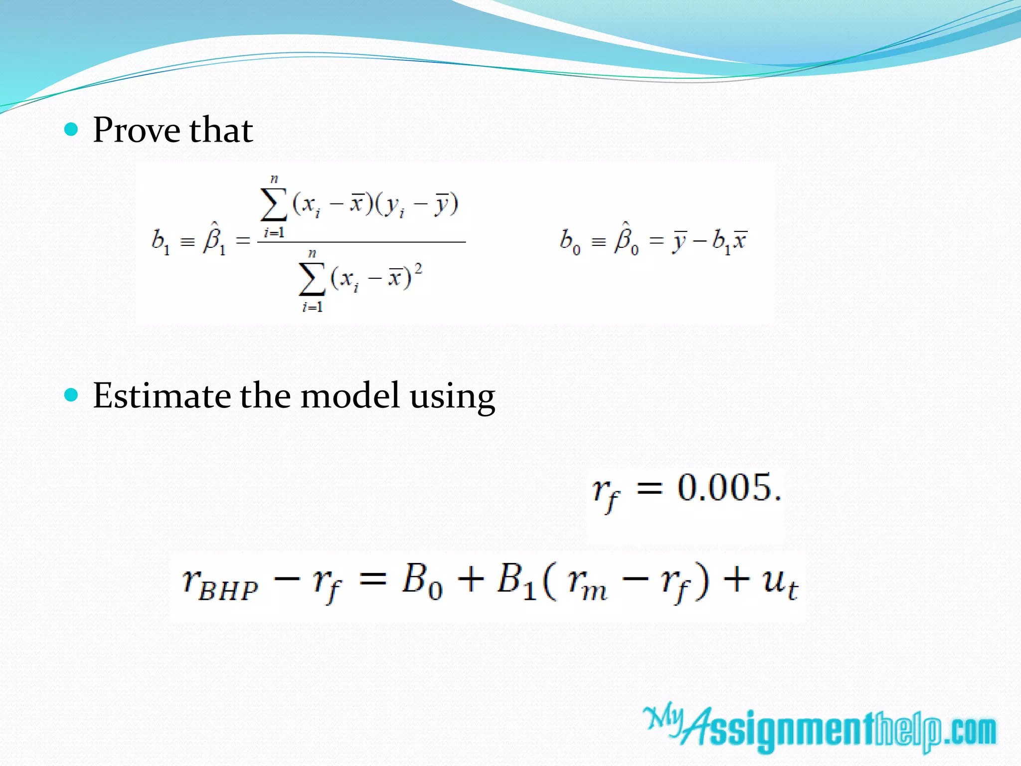Least squares estimators | PPTX