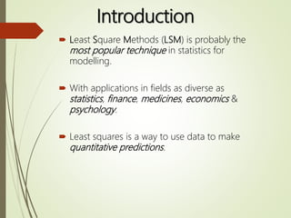 Least Squares Fitting | PPTX