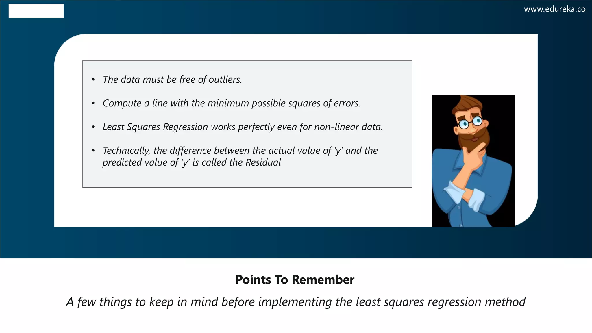 Least Squares Regression Method | Edureka | PDF