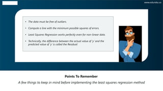 Least Squares Regression Method | Edureka | PDF