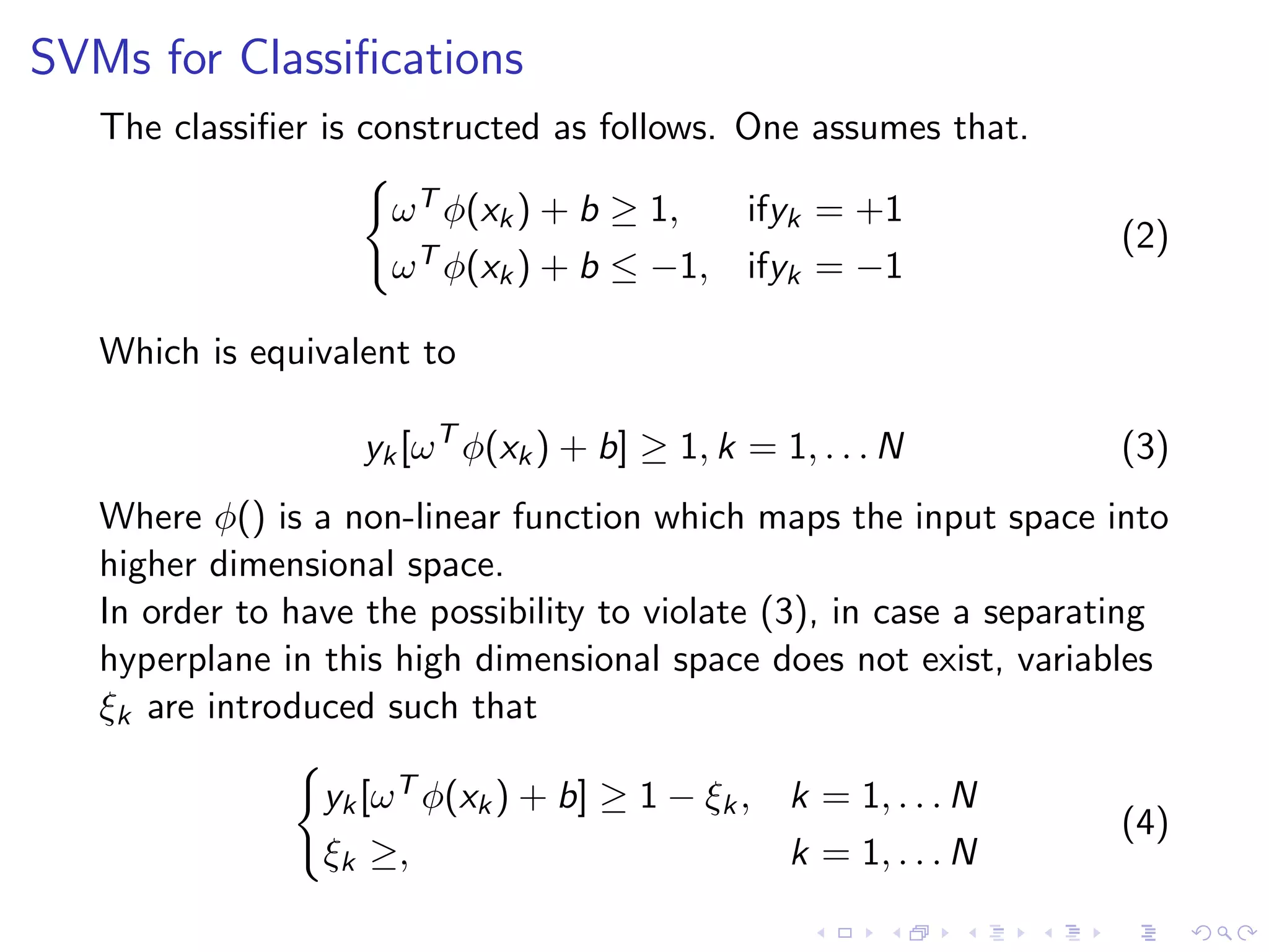 Least squares support Vector Machine Classifier | PDF