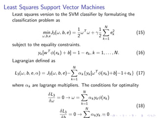 Least squares support Vector Machine Classifier | PDF