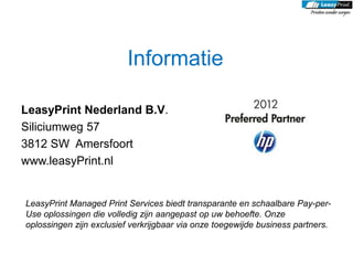 LeasyPrint-Presentatie | PPT