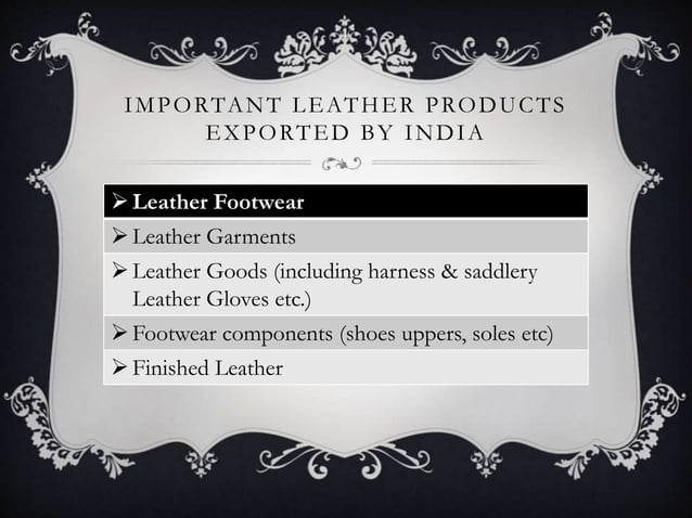 Leather industry overview | PPTX | Asia Travel | Travel Locations