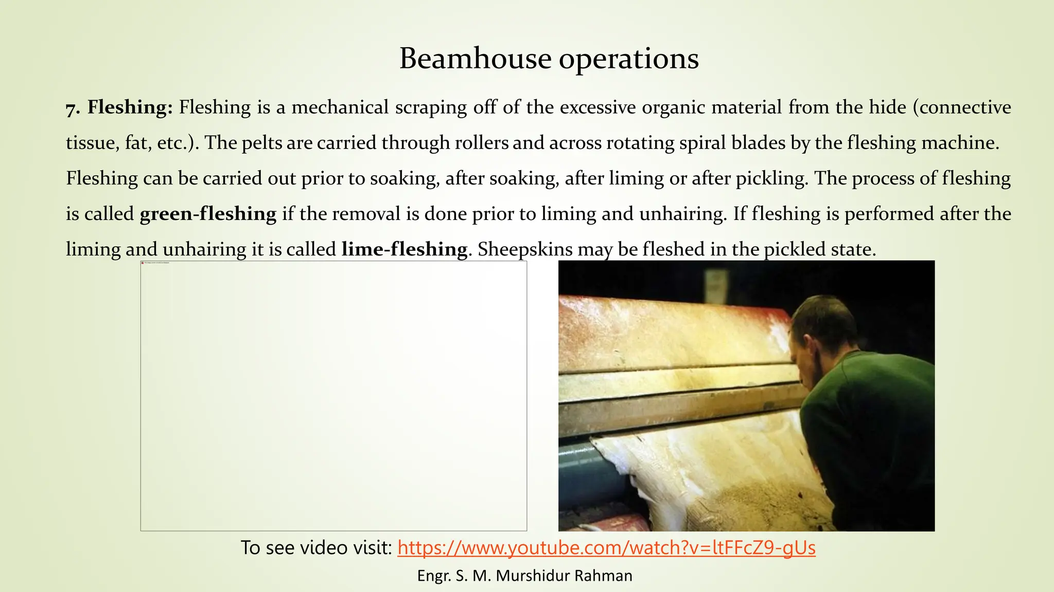 Leather (Hide or Skin) Manufacturing Processes | PPTX