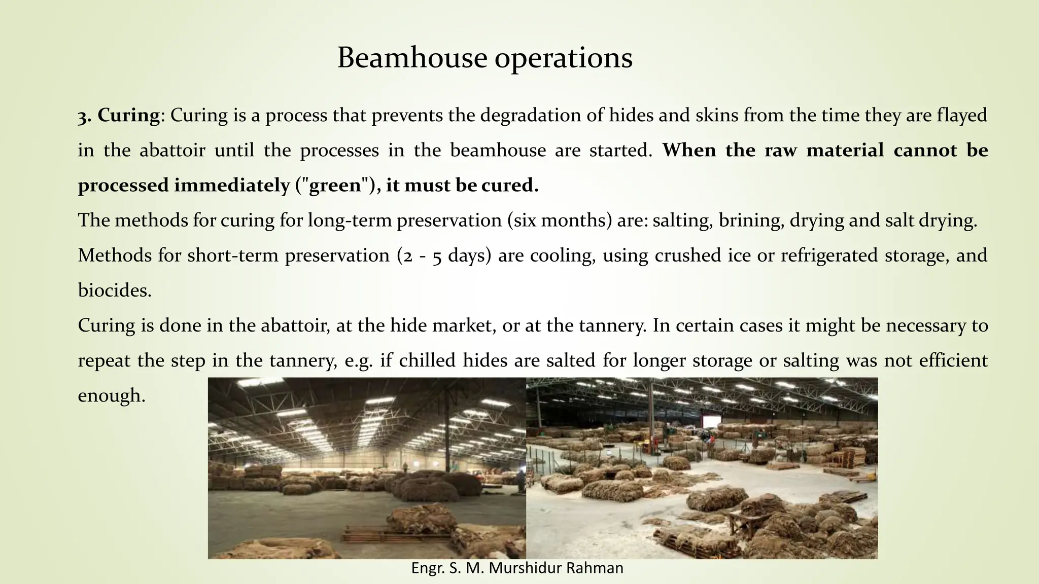 Leather (Hide or Skin) Manufacturing Processes | PPTX