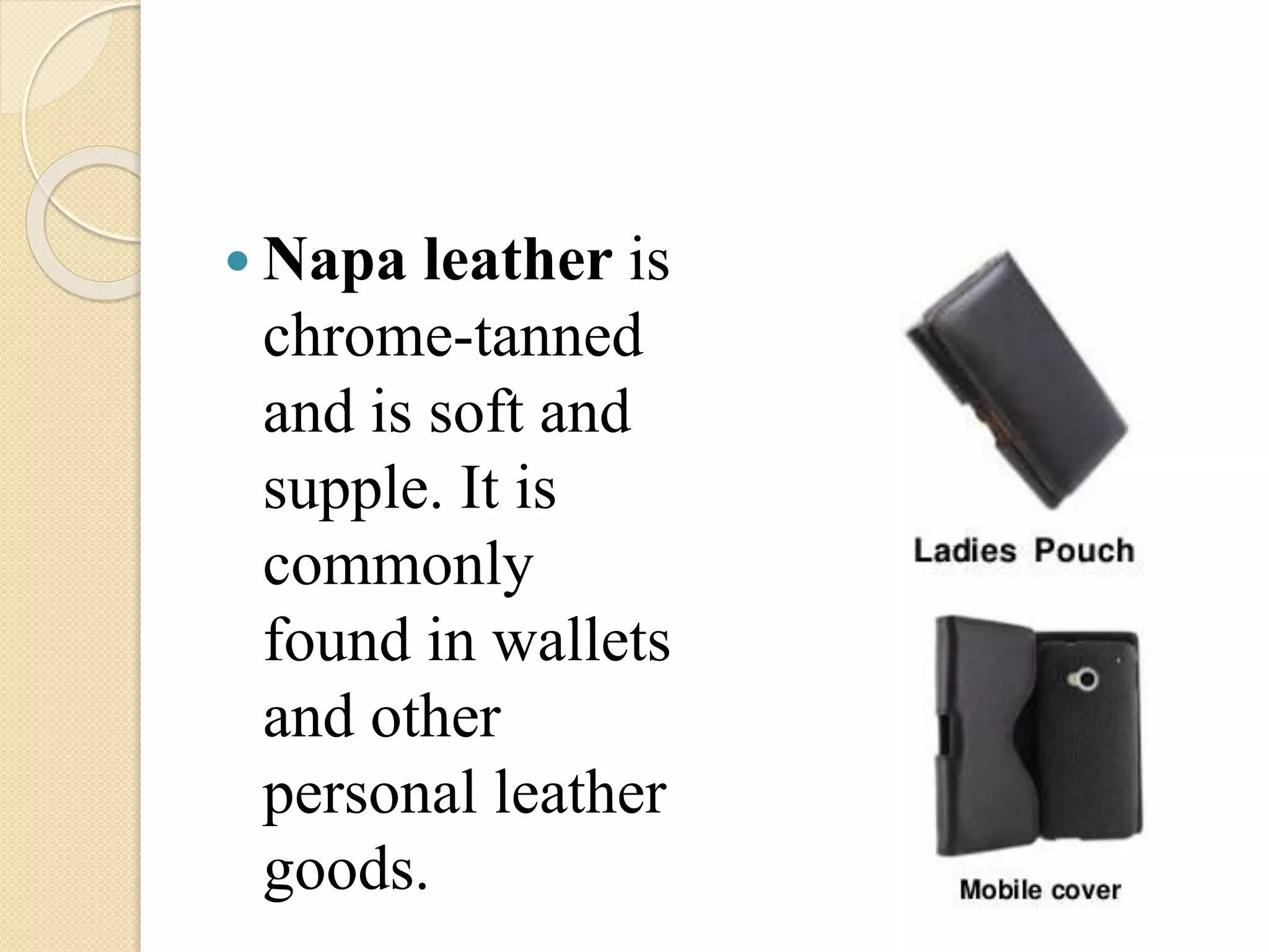 Leather presentation by ARPANA KAMBOJ | PPTX