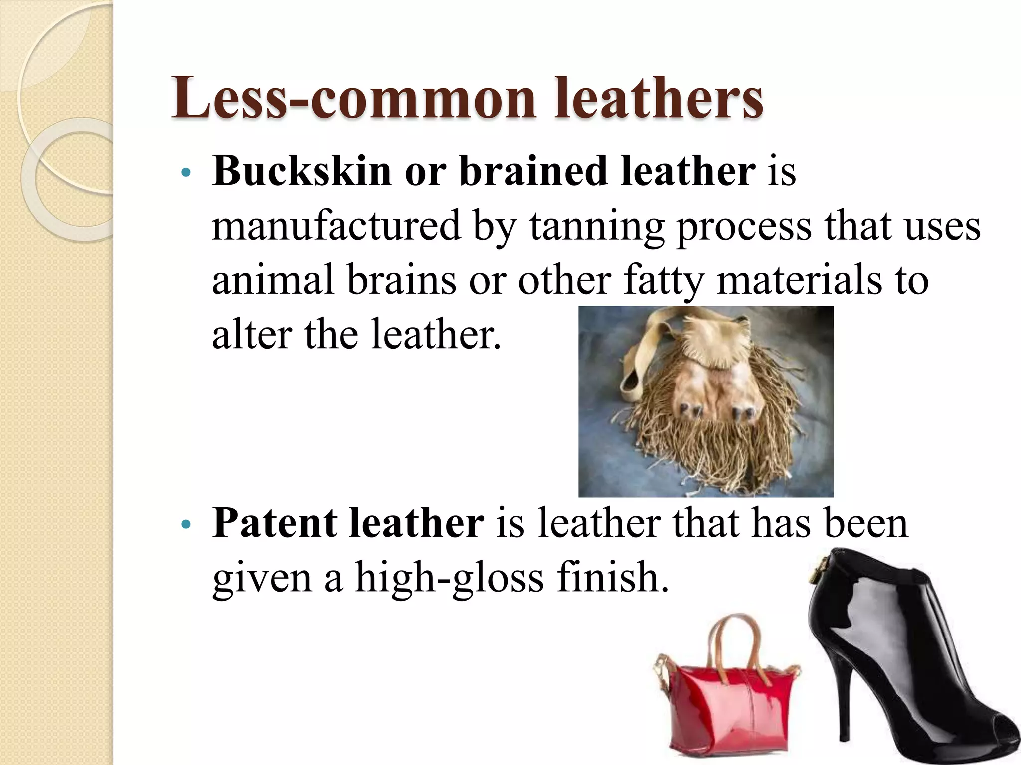 Leather presentation by ARPANA KAMBOJ | PPTX