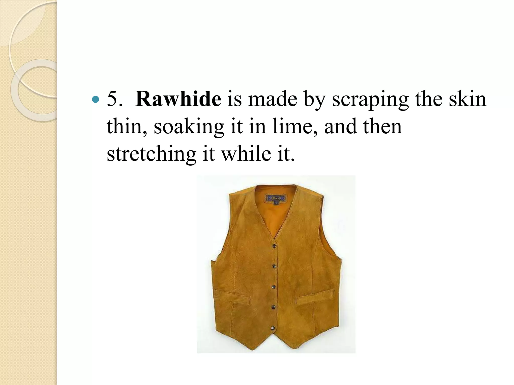 Leather presentation by ARPANA KAMBOJ | PPTX