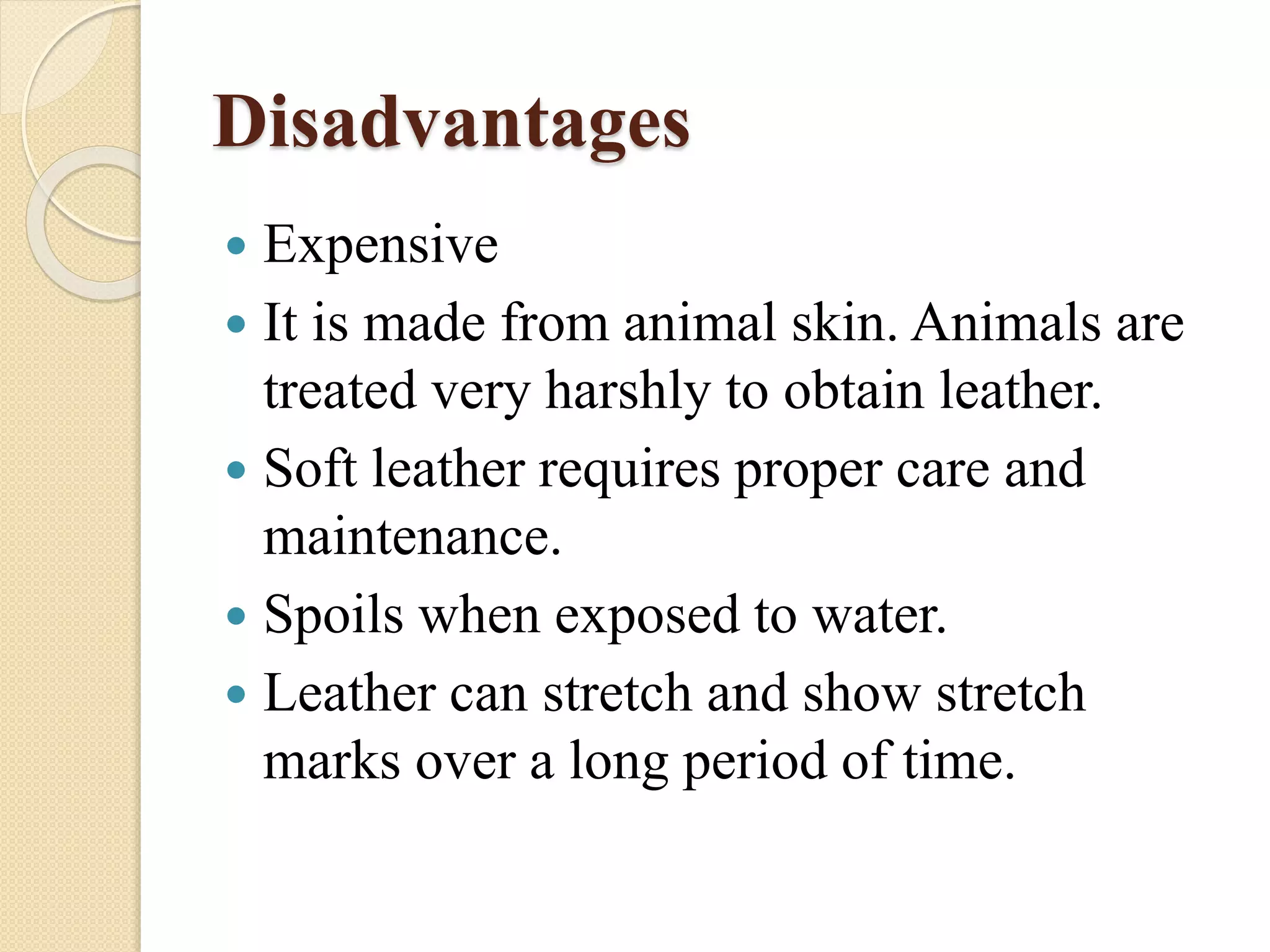 Leather presentation by ARPANA KAMBOJ | PPTX