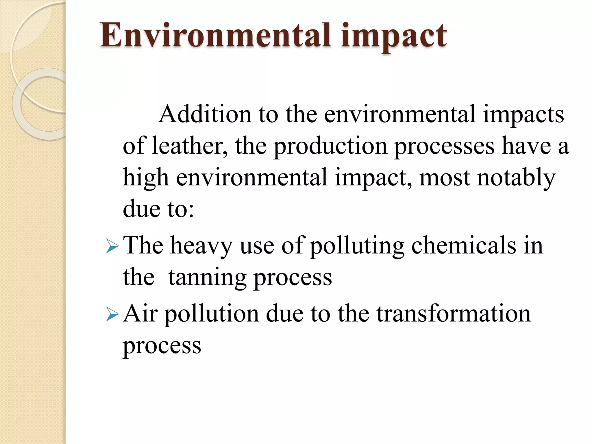 Leather presentation by ARPANA KAMBOJ | PPTX