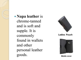 Leather presentation by ARPANA KAMBOJ | PPTX