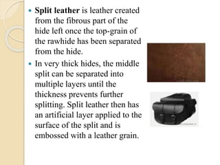 Leather presentation by ARPANA KAMBOJ | PPTX