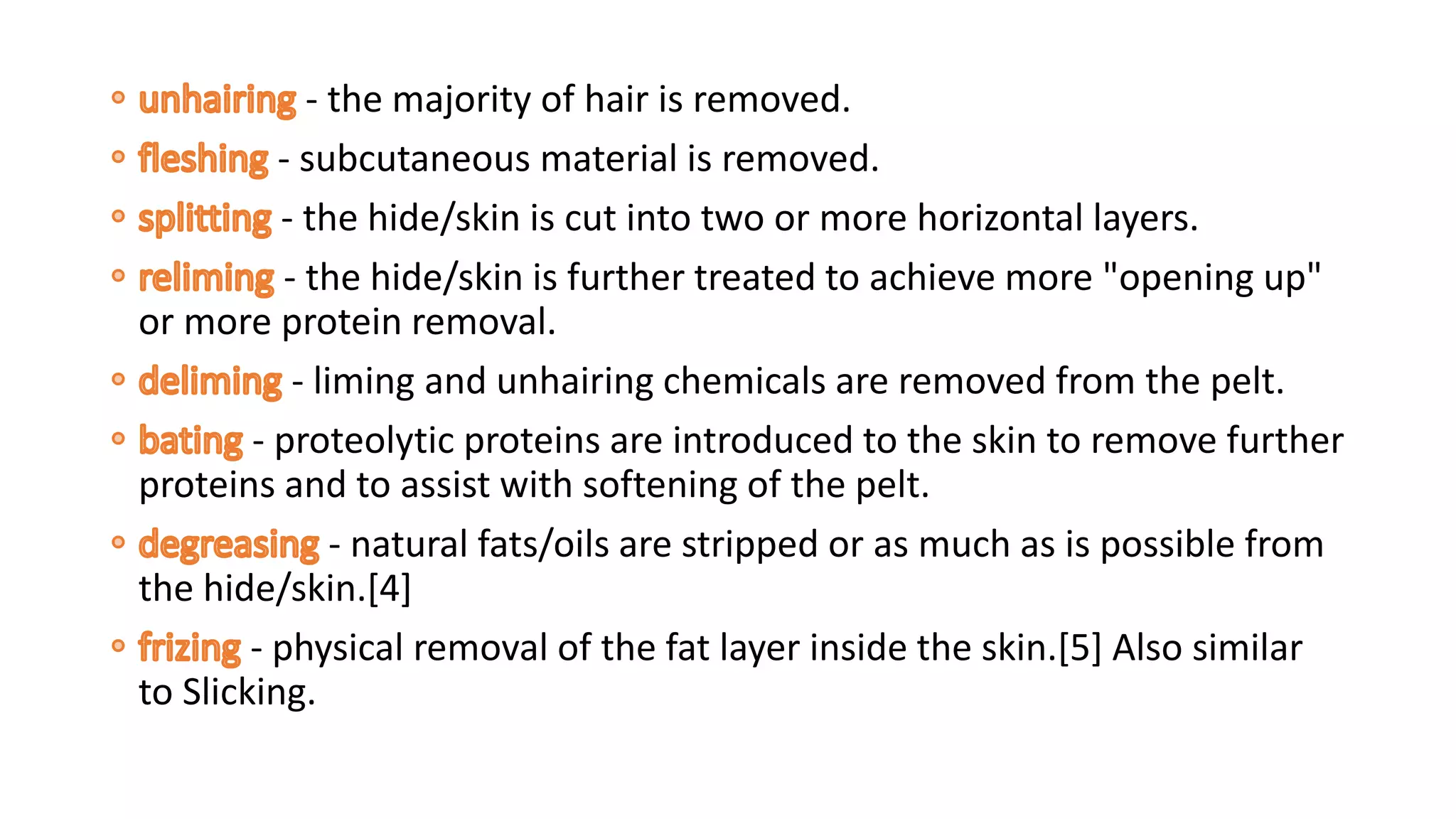 Leather processing | PPTX