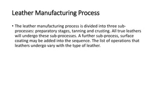 Leather processing | PPTX