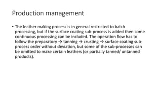 Leather processing | PPTX