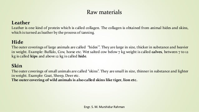 Leather Manufacturing Process | PPTX