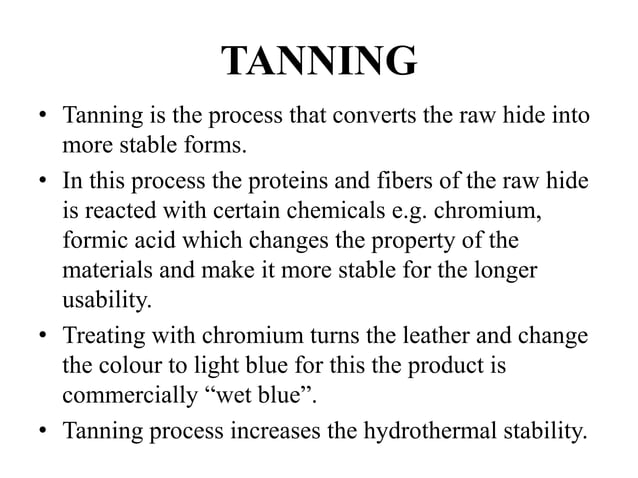 Leather technology 1 | PPTX