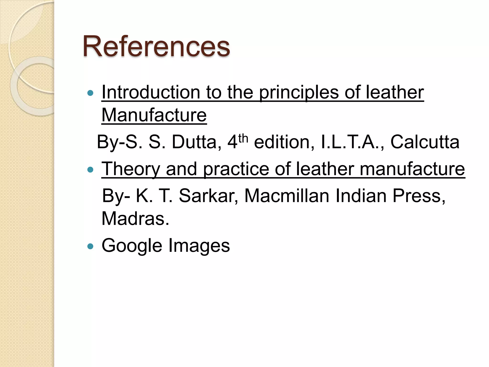 Leather technology | PPTX