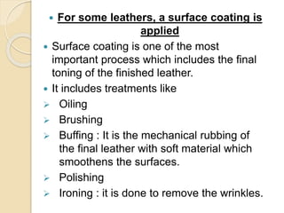 Leather technology | PPTX